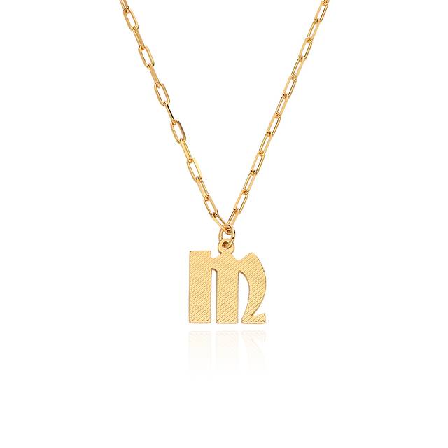 Gothic Initial Necklace in 18K Gold Vermeil | My Name Necklace Canada