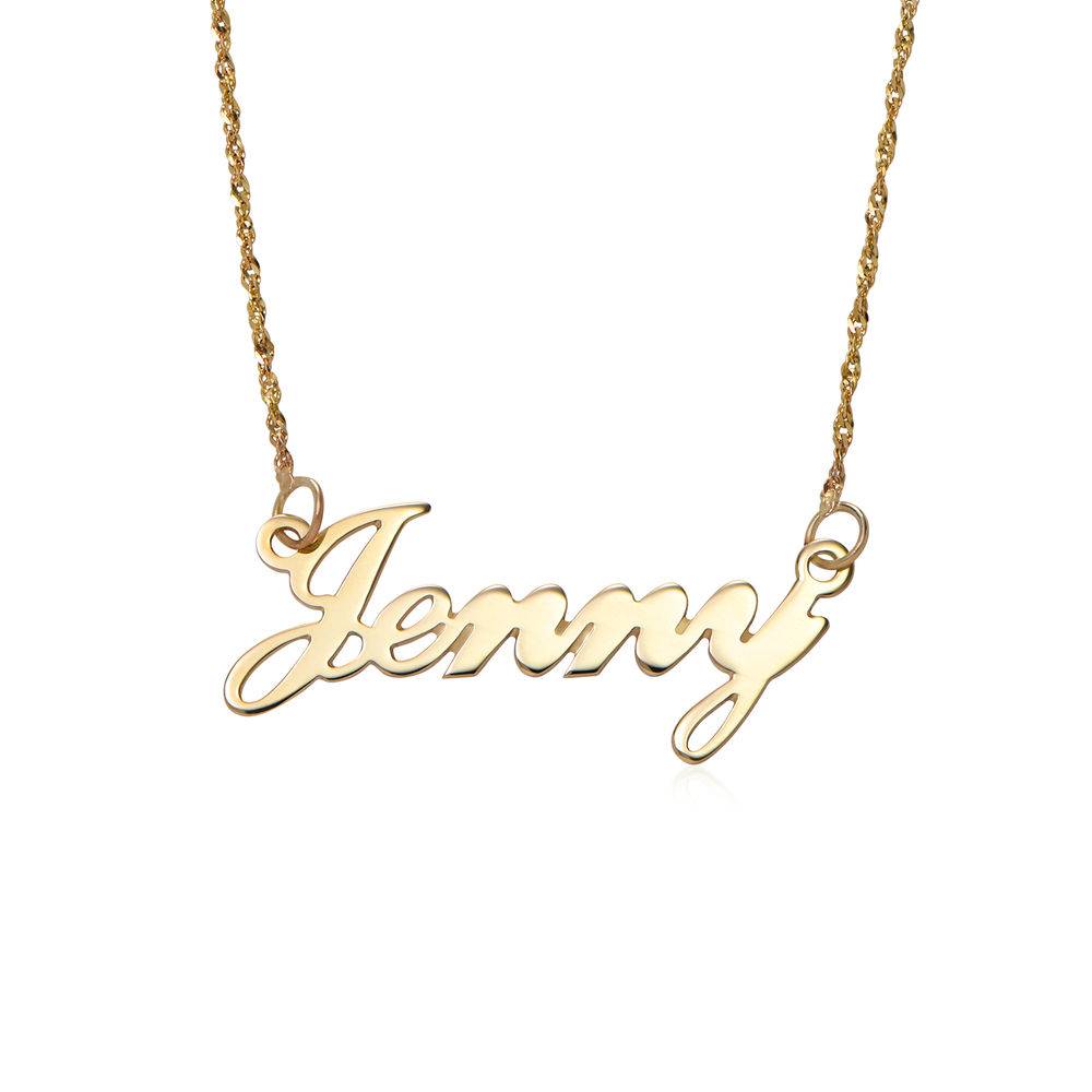 Hollywood Small Name Necklace in 14k Gold | My Name Necklace Canada