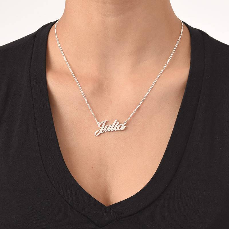 Double Thickness Classic Name Necklace in Sterling Silver | My Name ...