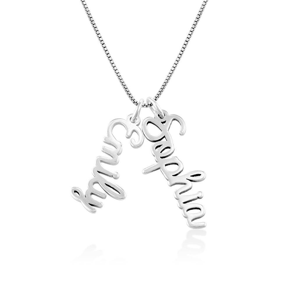 Vertical Cursive Name Necklace in Sterling Silver | My Name Necklace Canada